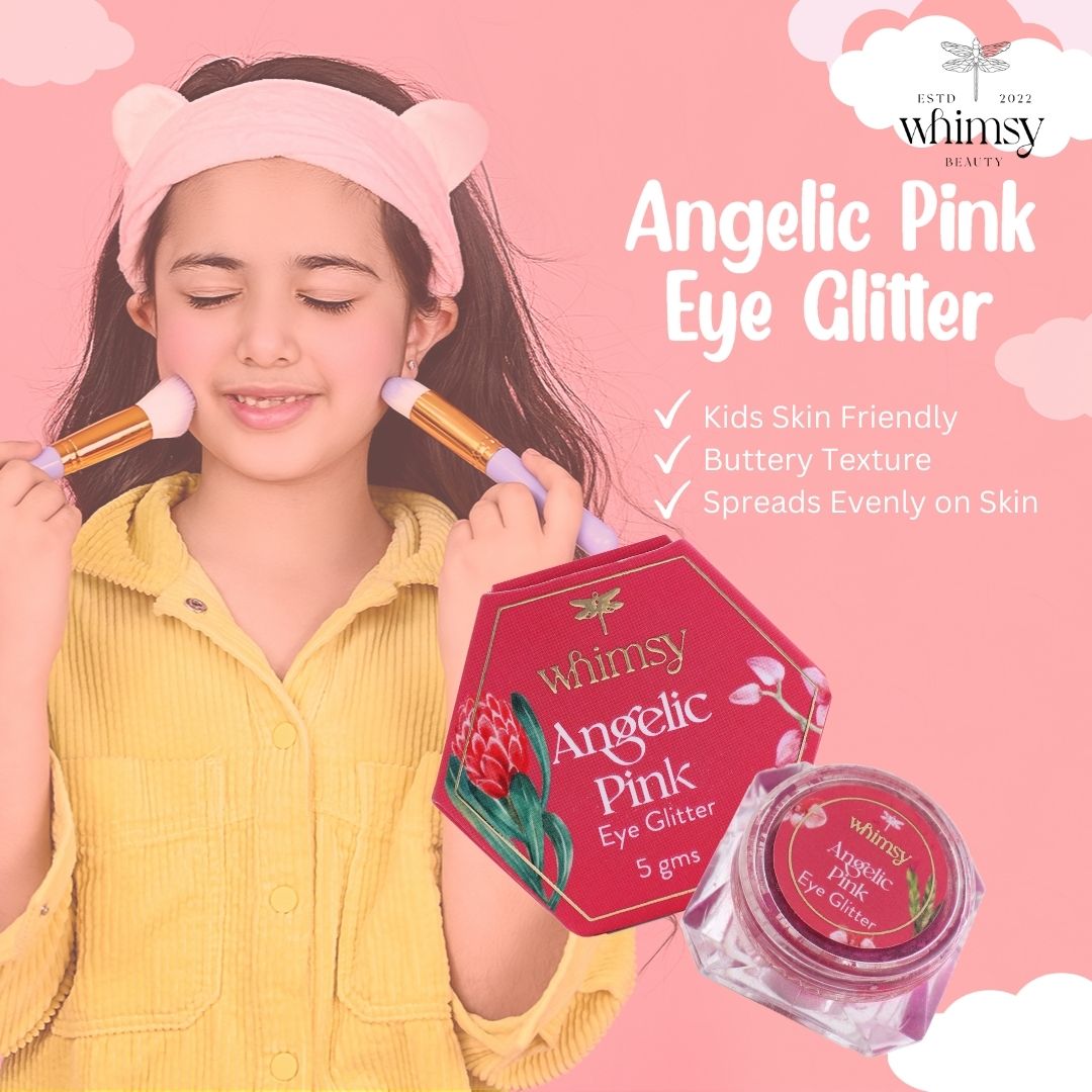 Whimsy Angelic Pink Eye Glitter Pink Eye Glitter Angels Pink Eye Makeup