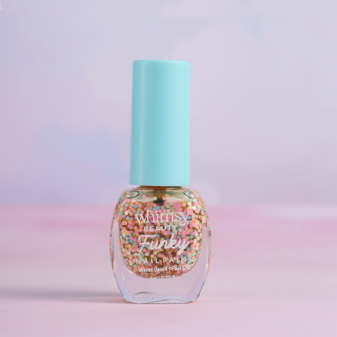 Funky Coloured Glitter Nail Paint | Funky Nail Paint For Girls